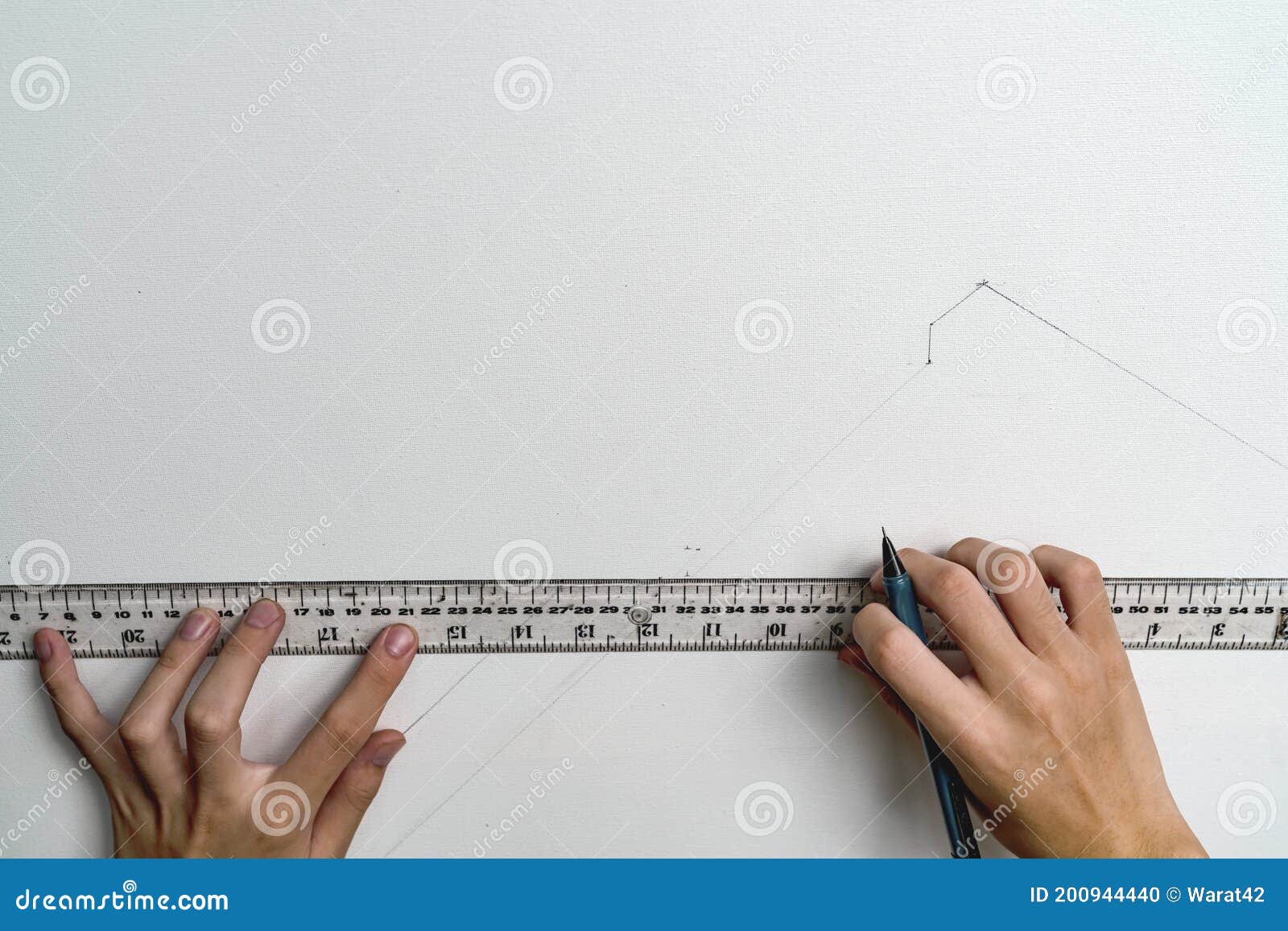 Artist Pencil Hold Measure Stock Photos - Free & Royalty-Free Stock ...
