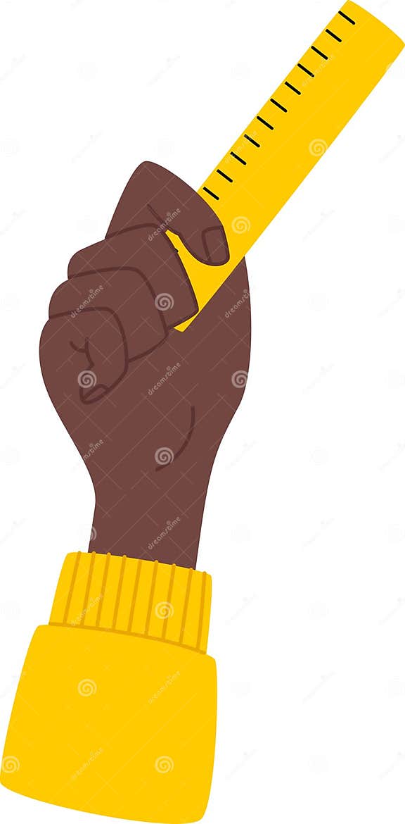 Hand Holding Ruler stock illustration. Illustration of holding - 328926606