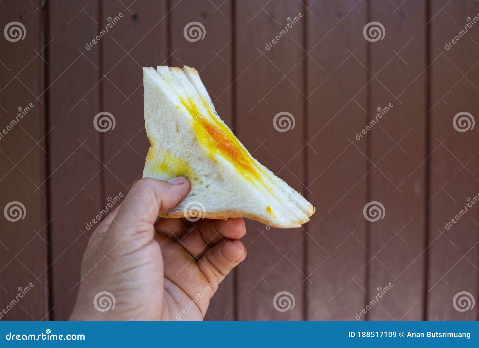 A hand holding sandwich stock image. Image of bread - 188517109