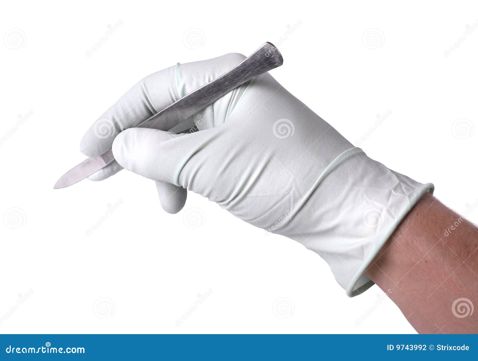 Hand holding scalpel stock photo. Image of exam, equipment - 9743992