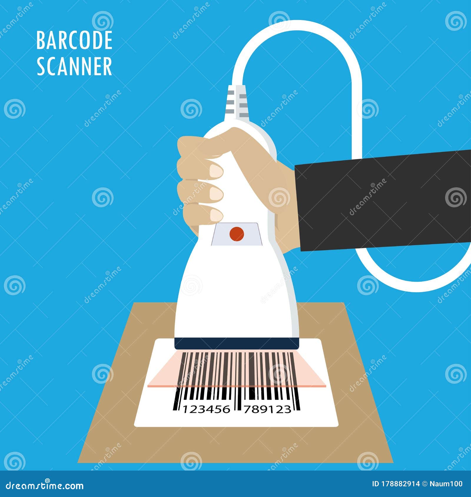 Scanner, Barcode, Qr Code Icon. Orange Vector Sketch Stock Photography ...
