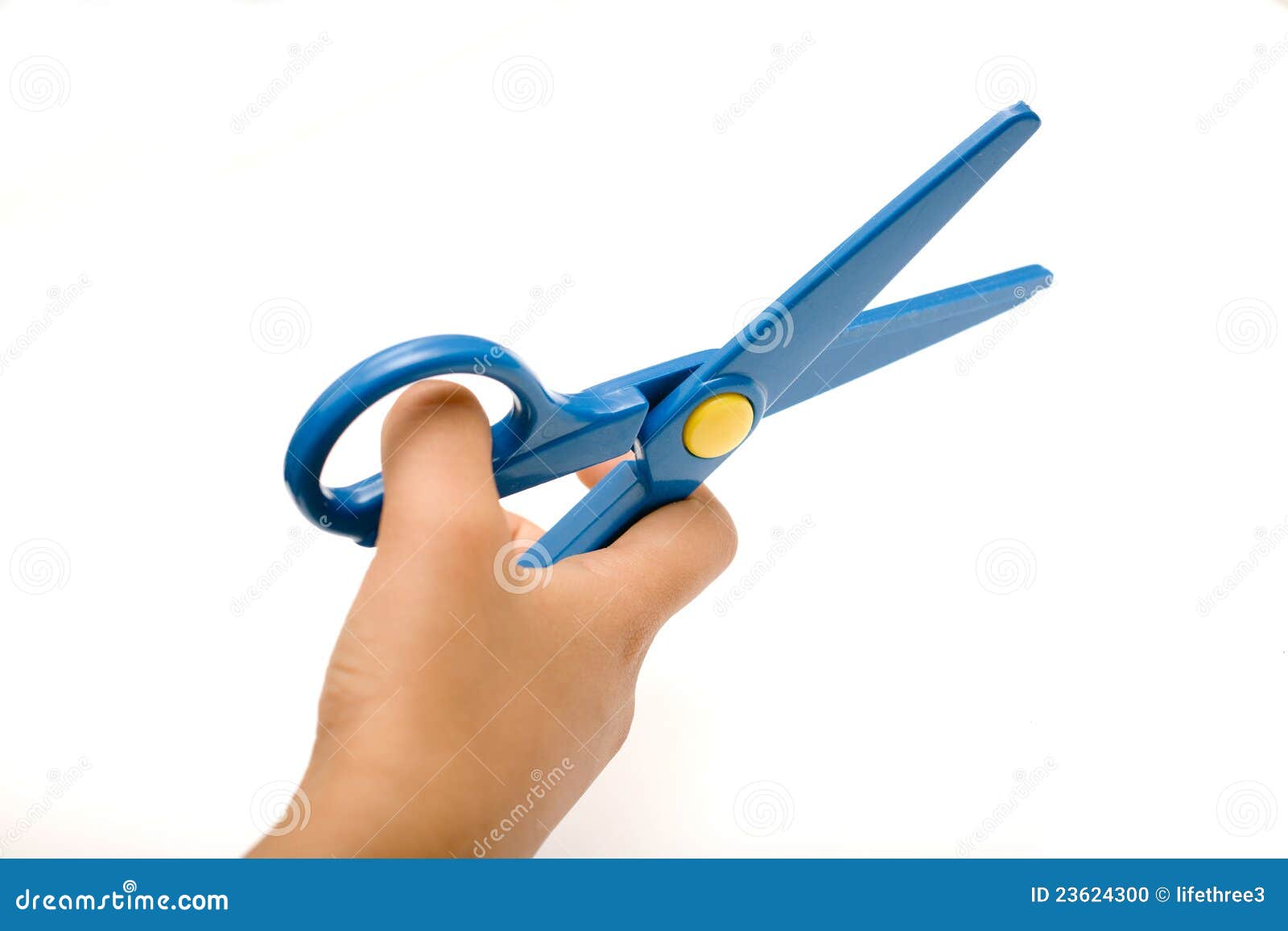 Hand Holding Scissors stock photo. Image of utensil, hobby - 23624300