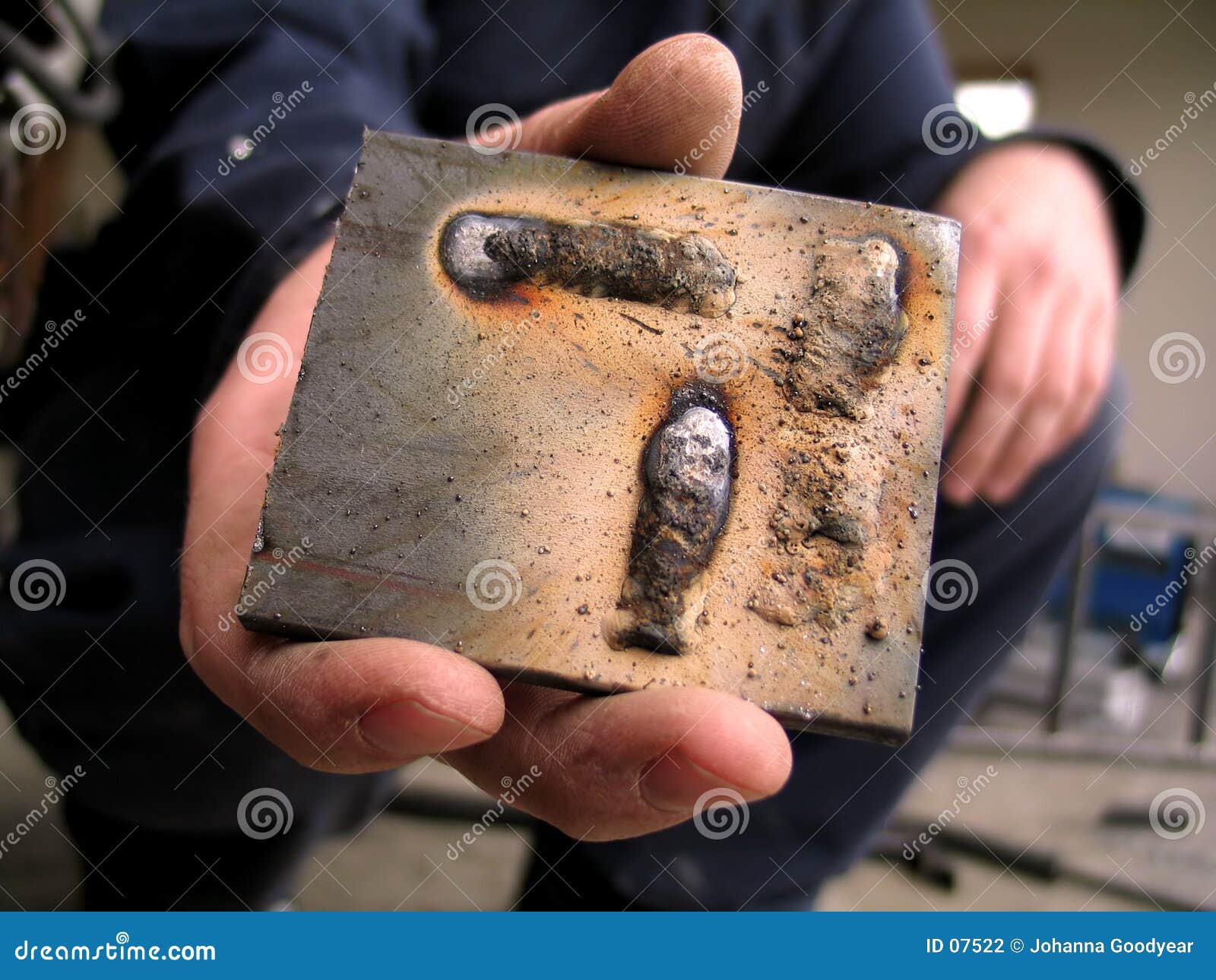 Hand holding scrap stock photo. Image of scrap, hand, metal - 7522