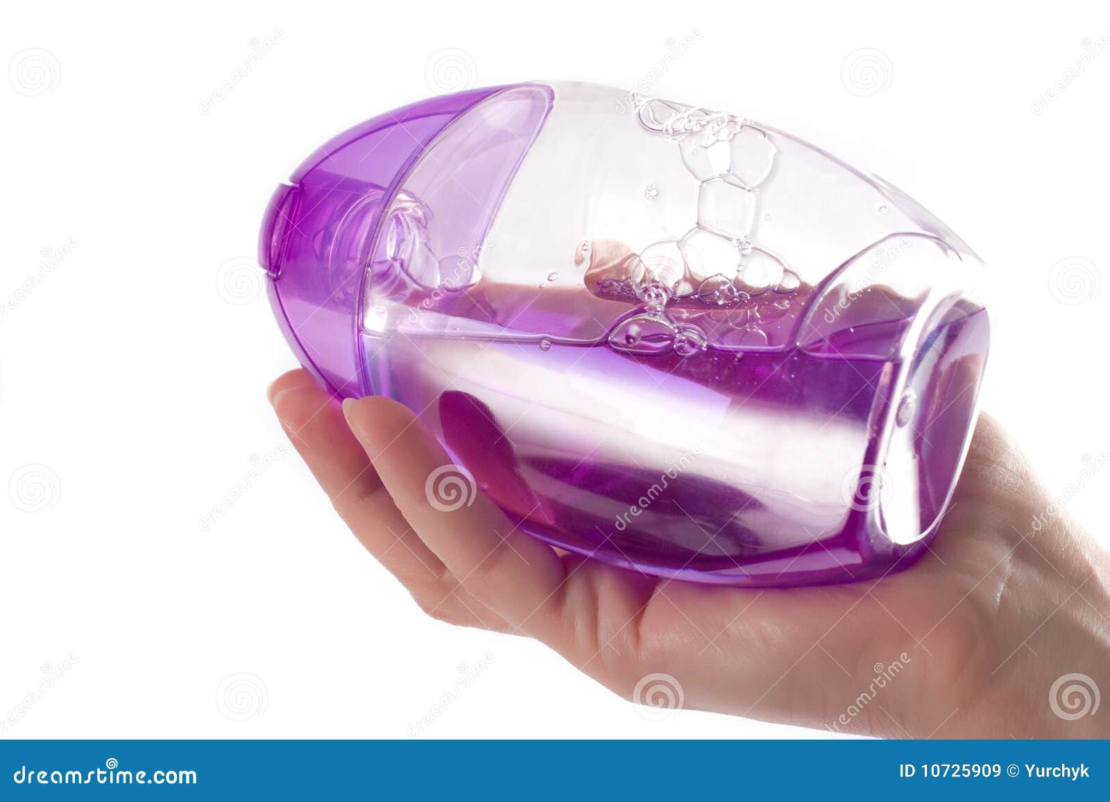 Hand Holding Shampoo Bottle Stock Image - Image of cold, detergent ...