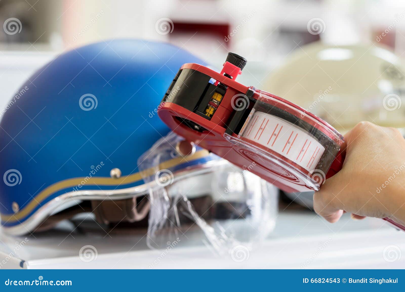 Hand Holding Shop Pricing Gun Stock Image - Image of concept, equipment ...