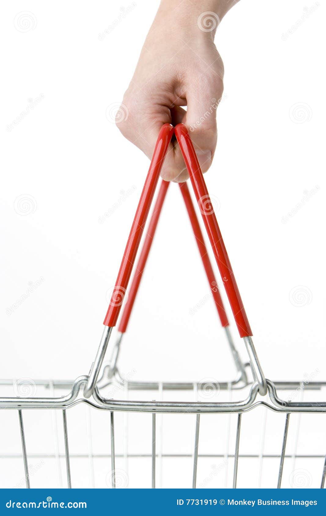 Hand Holding Shopping Basket Stock Image - Image of holding, life: 7731919