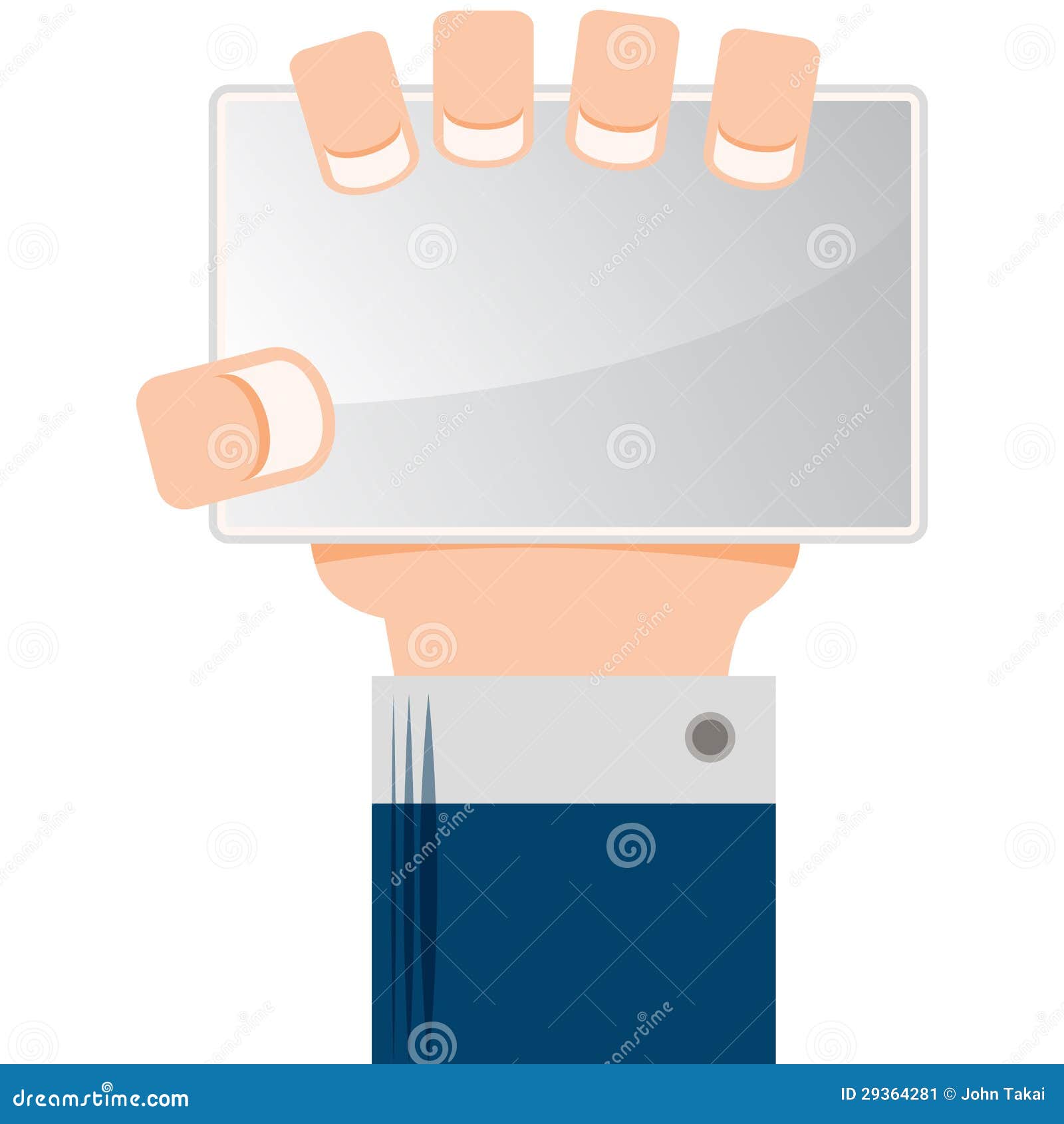 Hand Holding Sign stock vector. Illustration of clipart - 29364281