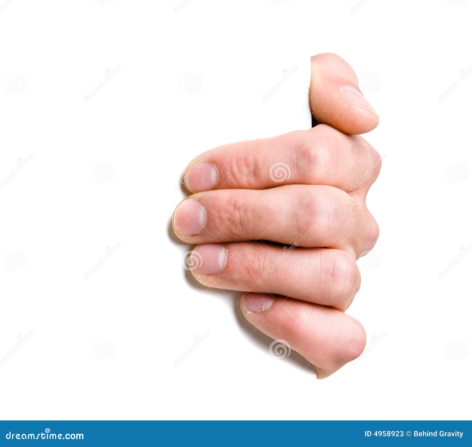 Hand Holding A Sign Stock Photos - Image: 4958923