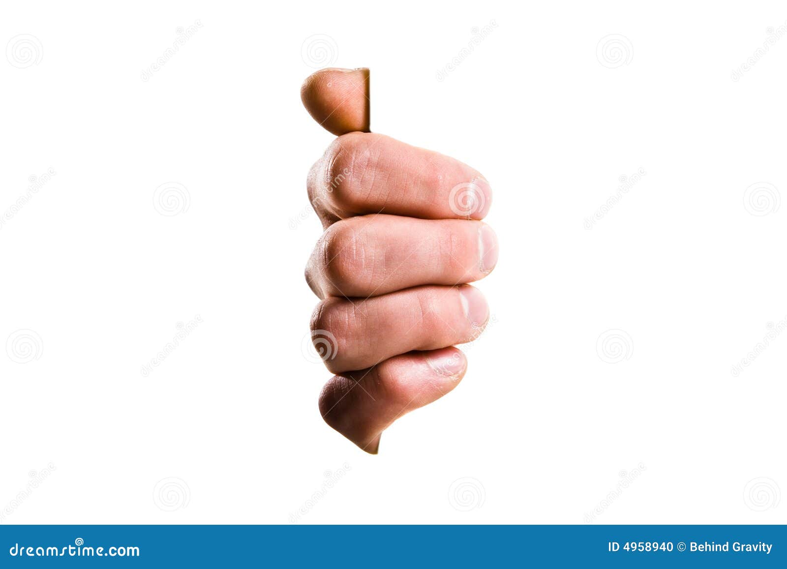 Hand holding a sign stock photo. Image of nails, hand - 4958940