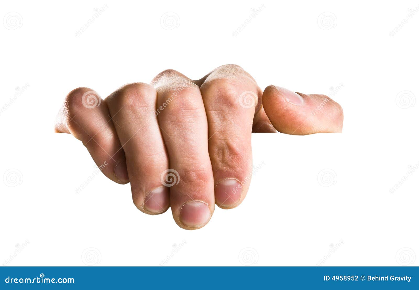 Hand Holding A Sign Stock Photography - Image: 4958952