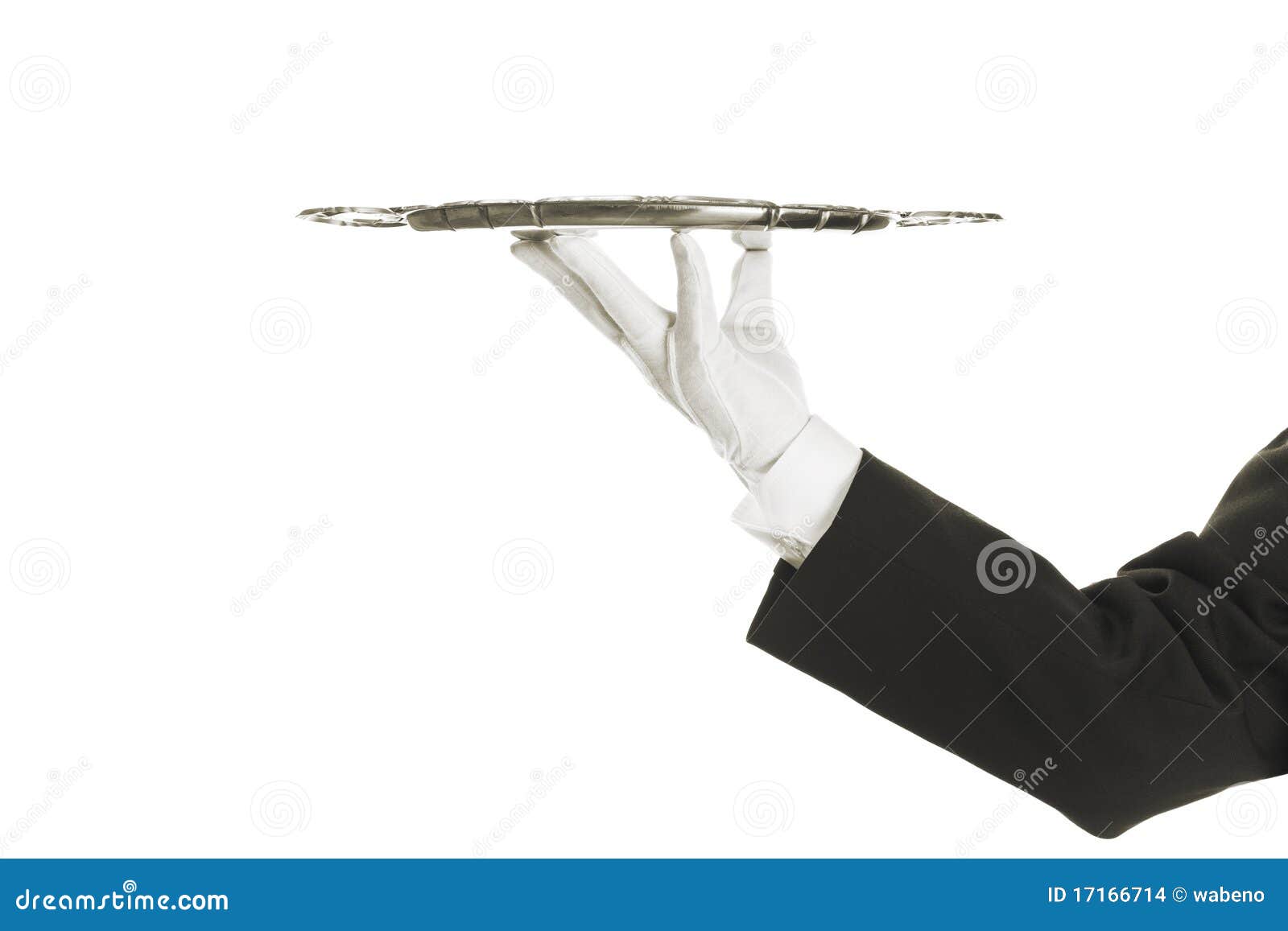 A Hand Holding a Silver Tray Stock Photo - Image of casual, steel: 17166714