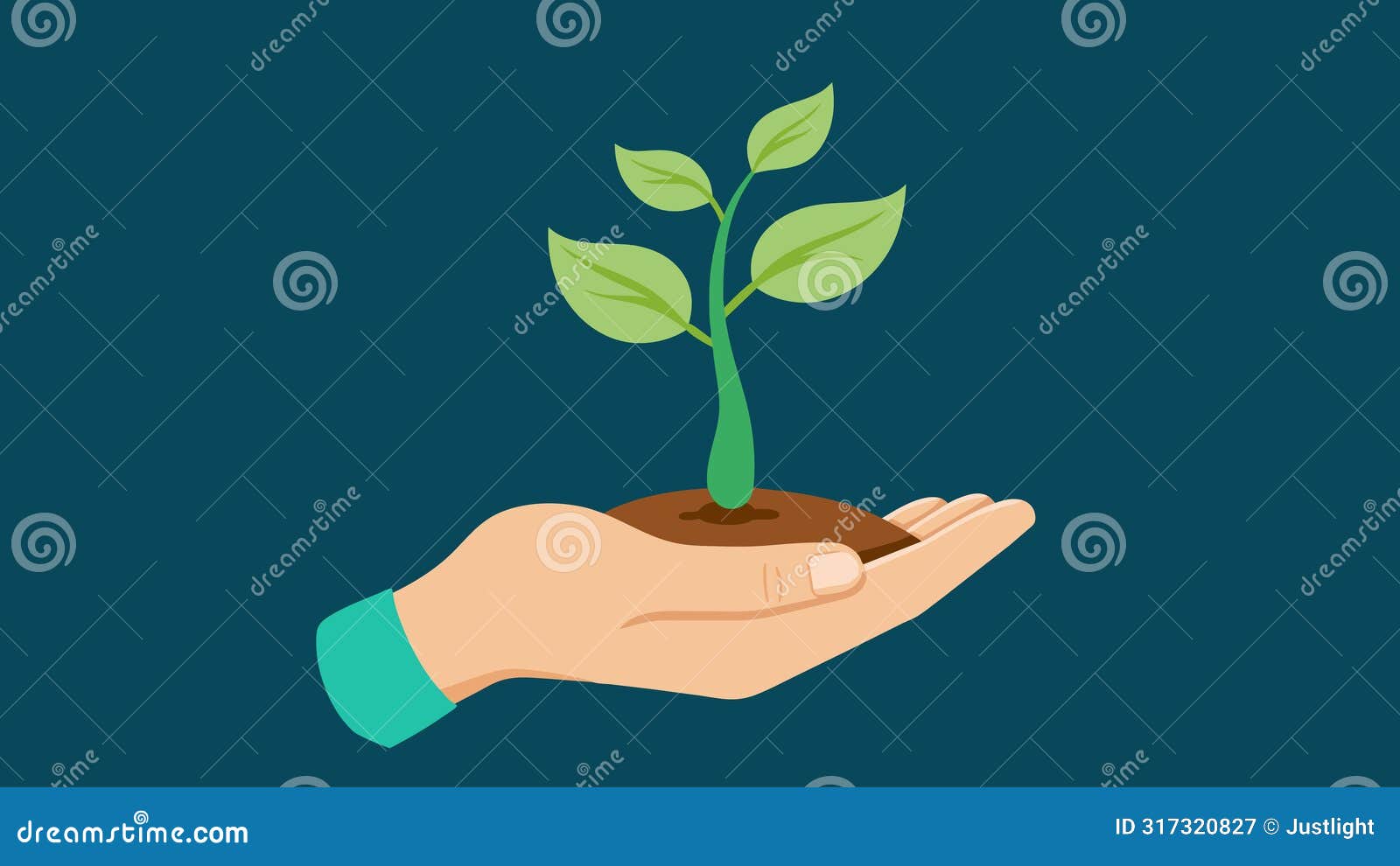 A Hand Holding a Small Sapling Symbolizing the Idea of Nurturing and ...