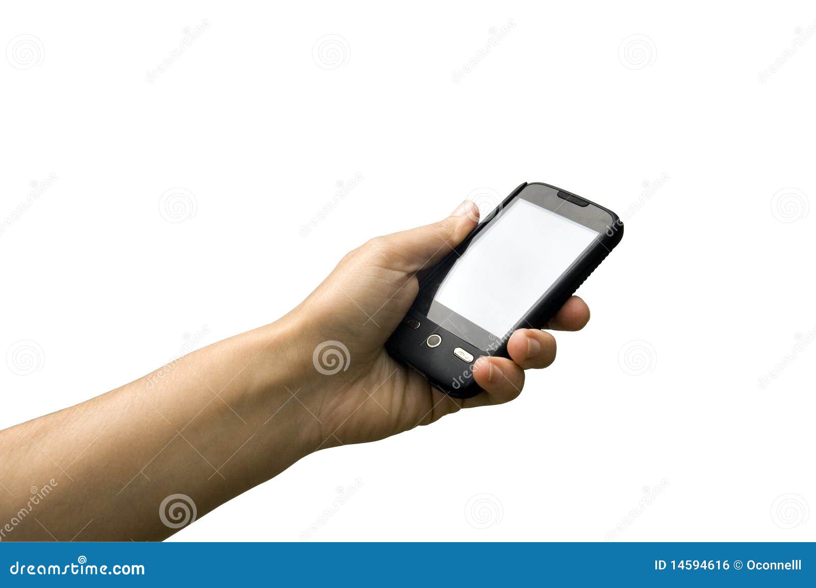 Hand Holding Smart Phone stock photo. Image of people - 14594616