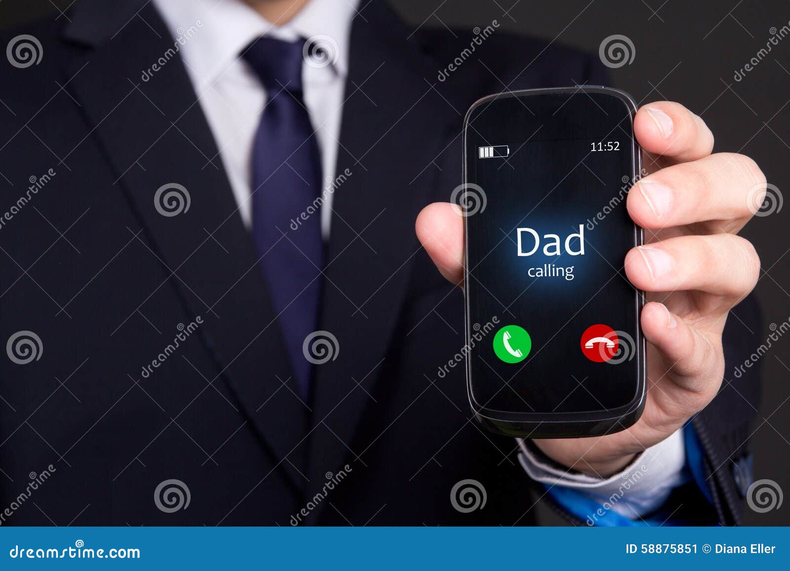 Hand Holding Smart Phone with Incoming Dad Call Stock Image - Image of ... Hand Holding Smart Phone with Incoming Dad Call Stock Image - Image of ...