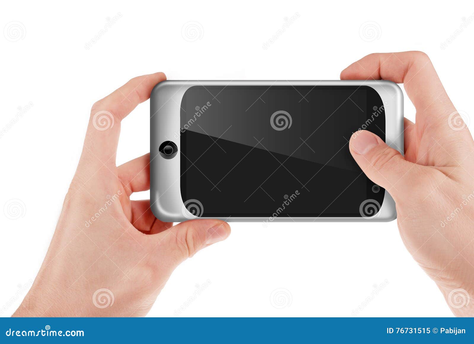 Hand Holding a Smart Phone Palmtop Stock Image - Image of iphone ...