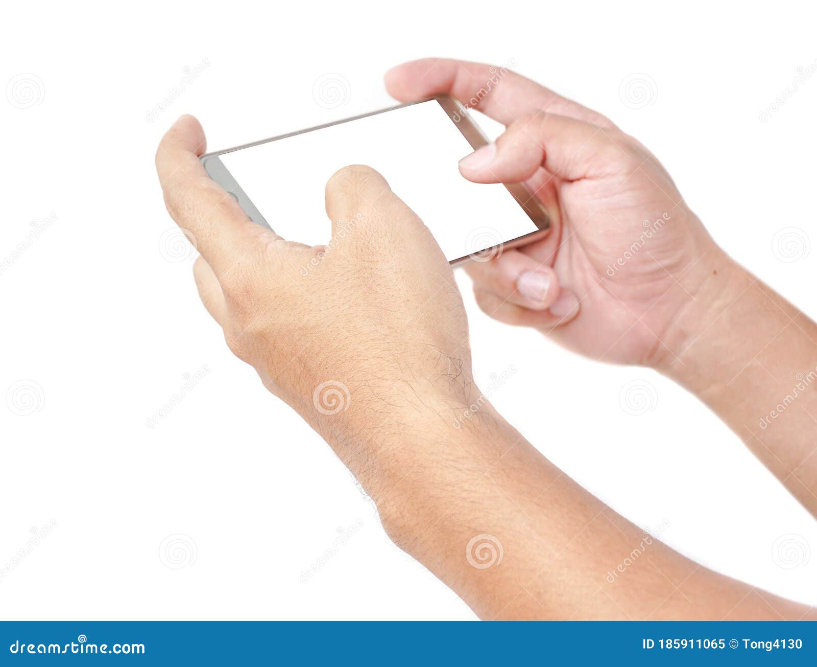 The Hand is Pretending To Use a Mobile Phone. Stock Image - Image of ...