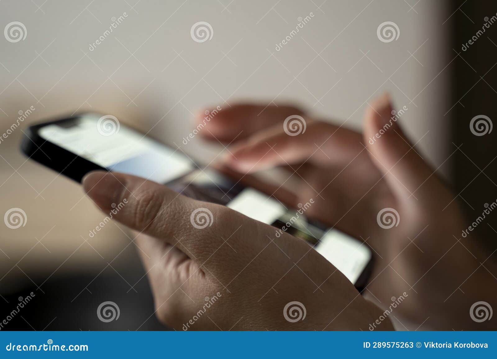 Hand Holding Smartphone, Demonstrating Digital Communication and ...