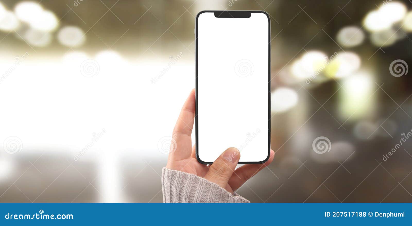 Hand Holding Smartphone Device Touching Screen Stock Photo - Image of ...