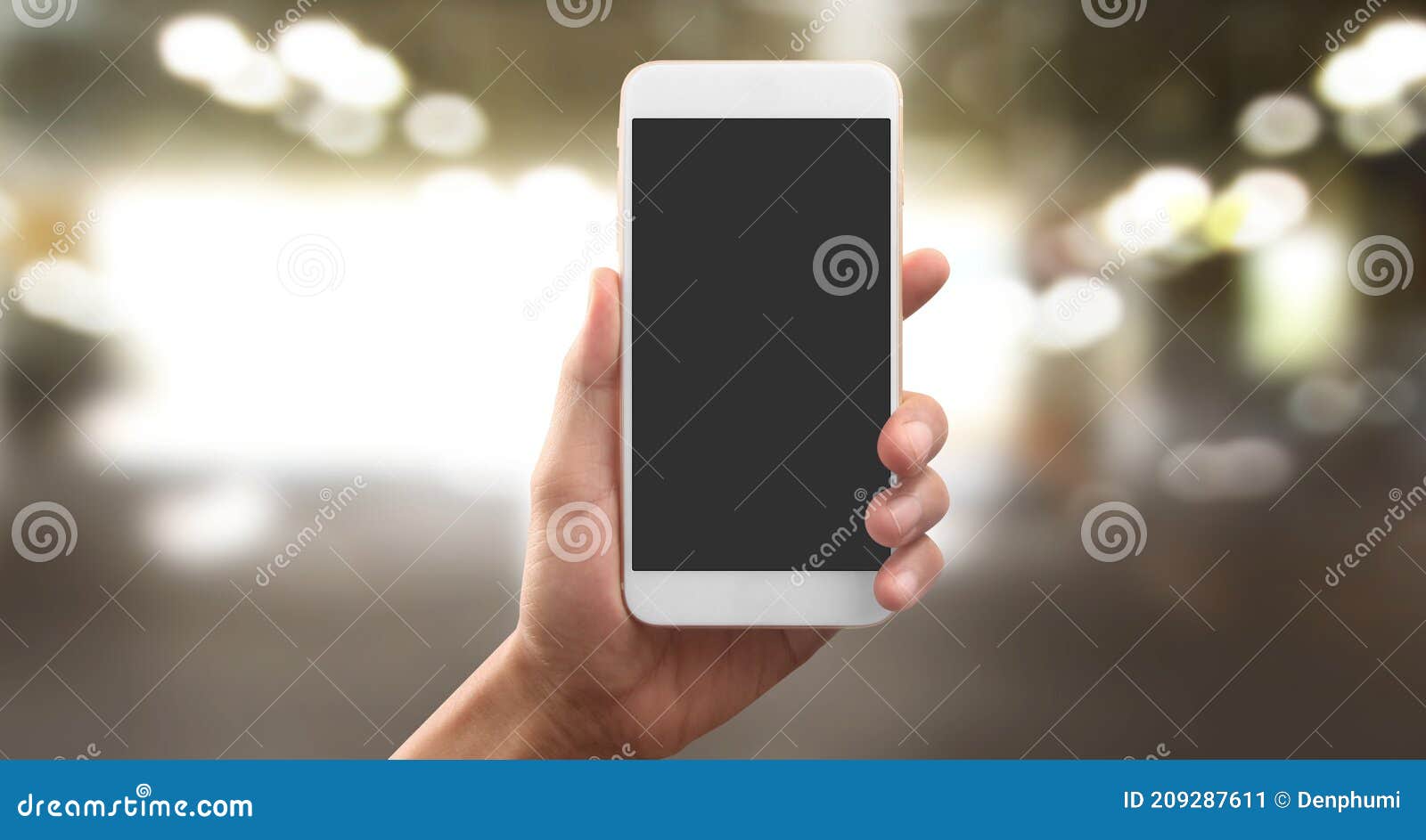 Hand Holding Smartphone Device Touching Screen Stock Image - Image of ...
