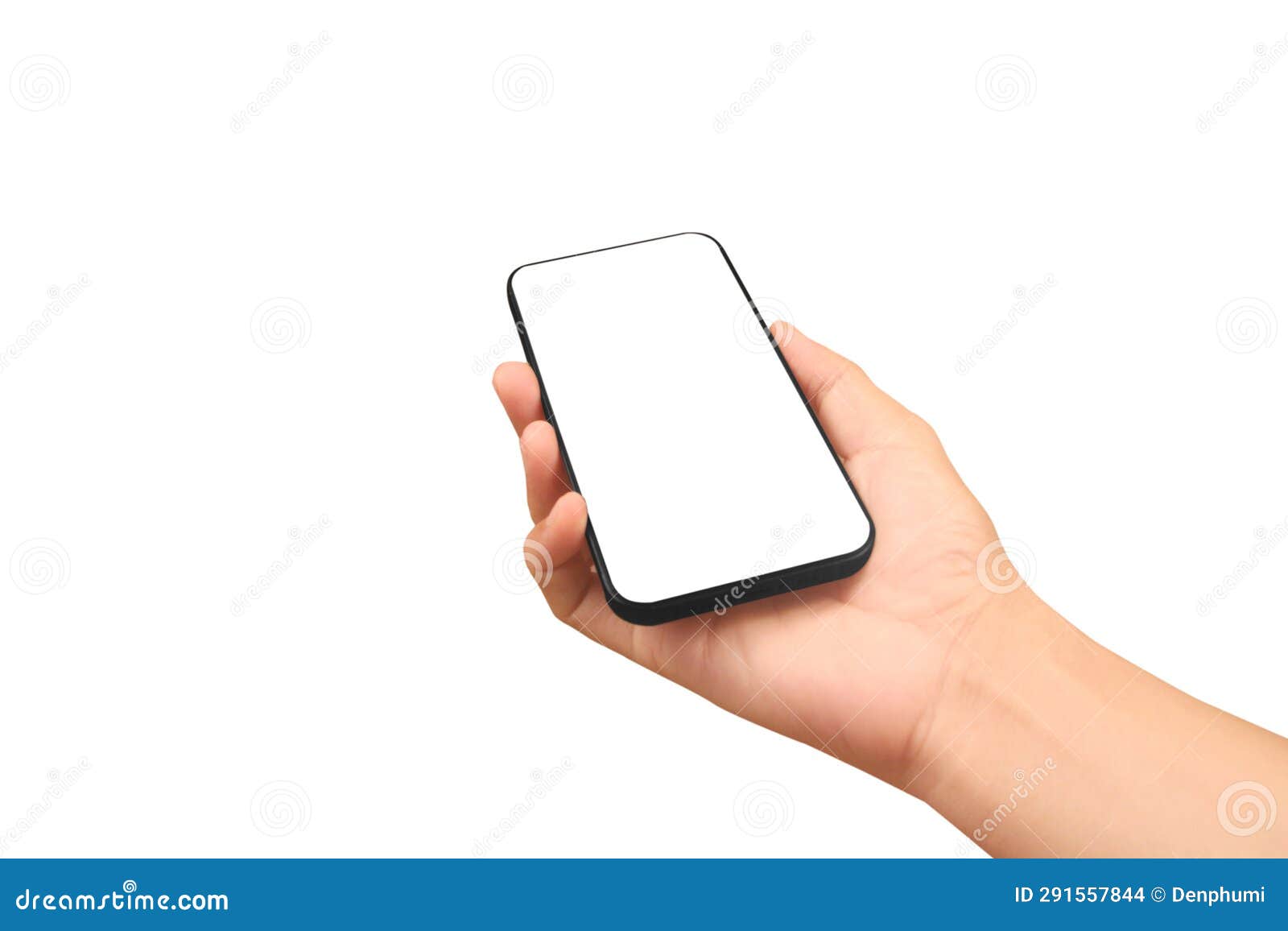 Hand Holding Smartphone Device and Touching Screen Stock Photo - Image ...