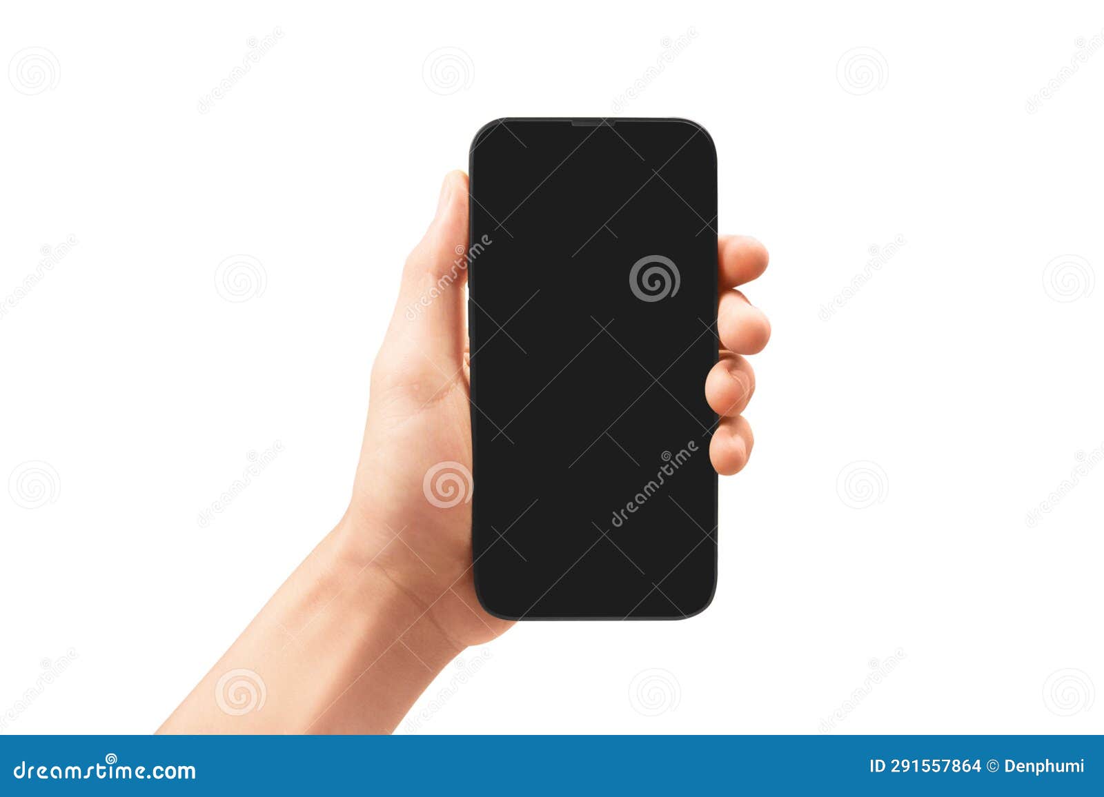 Hand Holding Smartphone Device and Touching Screen Stock Photo - Image ...