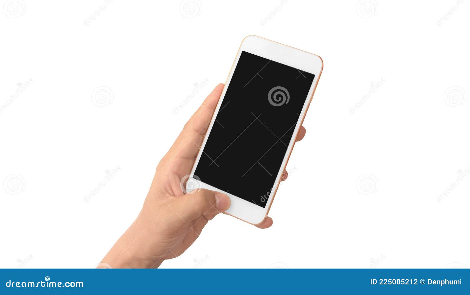 Hand Holding Smartphone Device Touching Screen Stock Photo - Image of ...