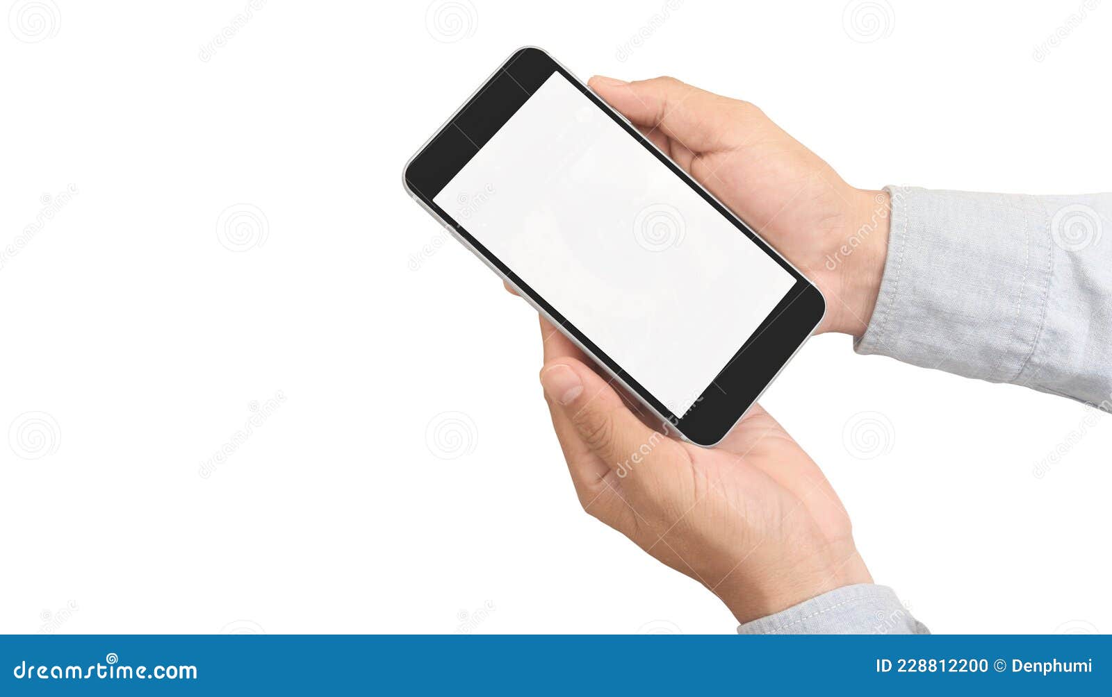 Hand Holding Smartphone and Touching Screen Stock Photo - Image of cell ...