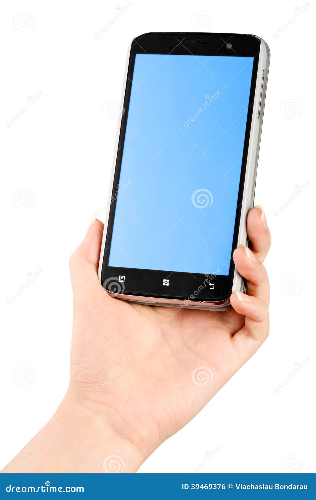 Hand holding a smartphone stock photo. Image of hold - 39469376