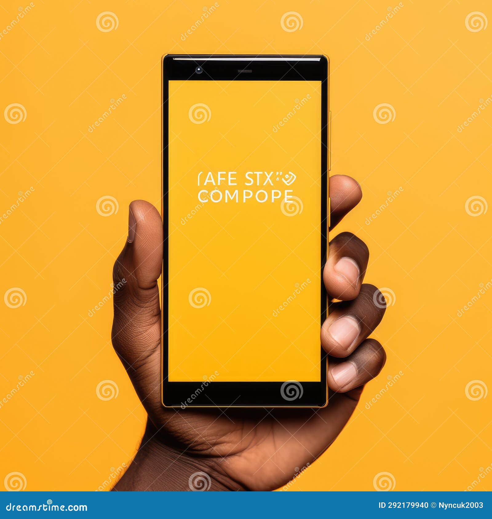 Hand Holding Smartphone Mockup Template Mobile Phone Vertical Device ...