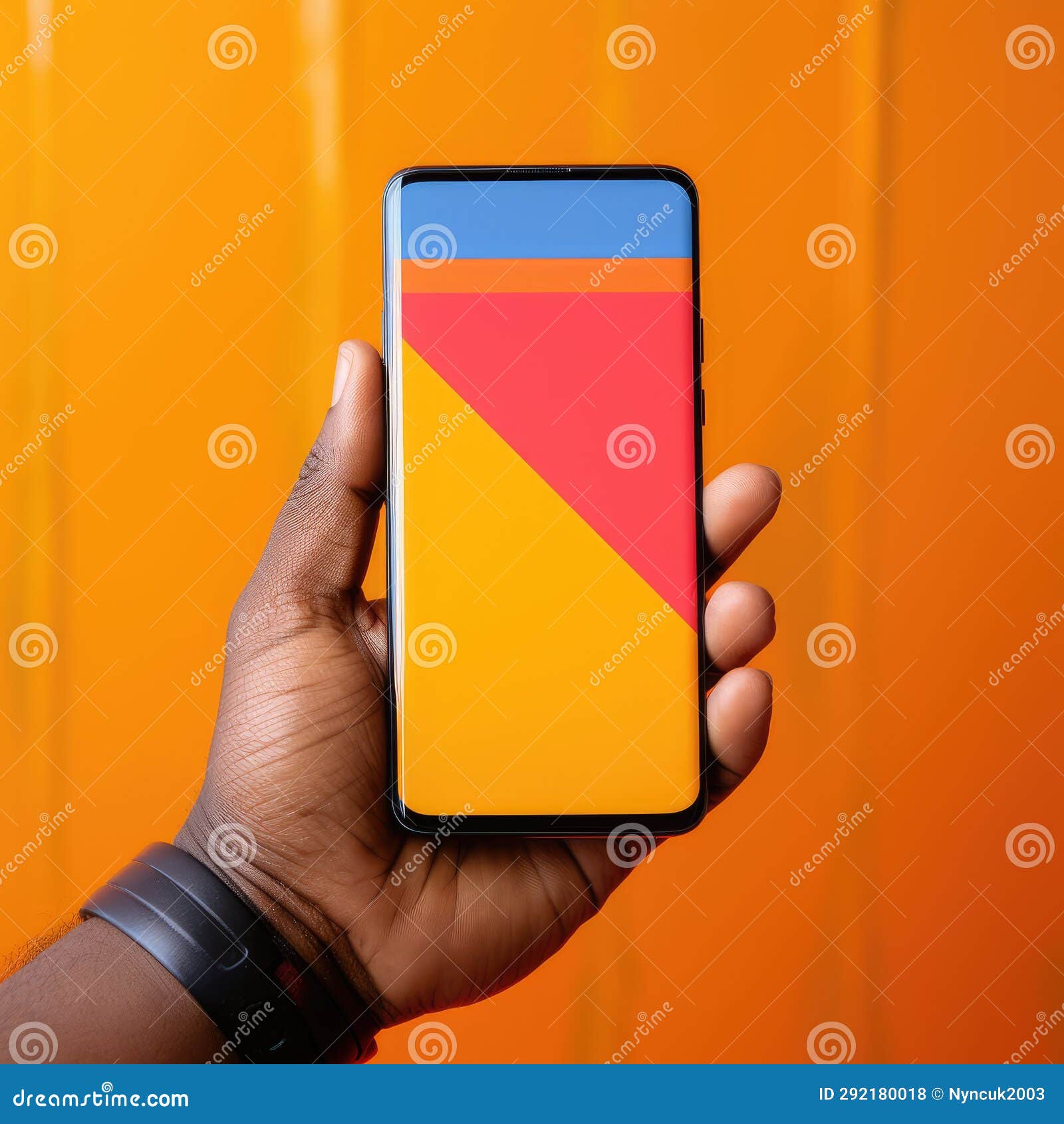 Hand Holding Smartphone Mockup Template Mobile Phone Vertical Device ...