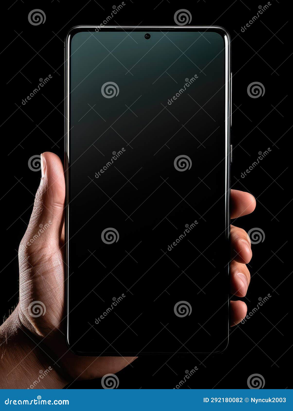 Hand Holding Smartphone Mockup Template Mobile Phone Vertical Device ...