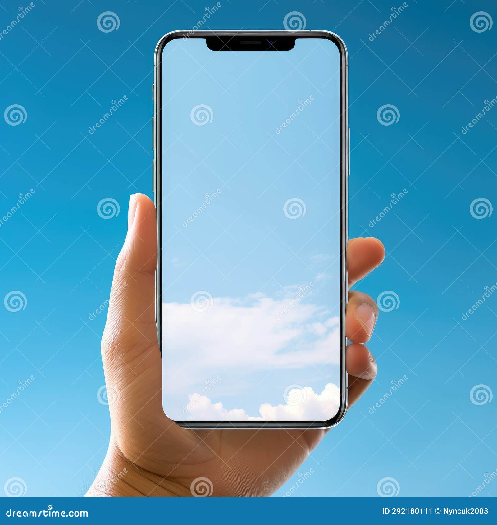 Hand Holding Smartphone Mockup Template Mobile Phone Vertical Device ...