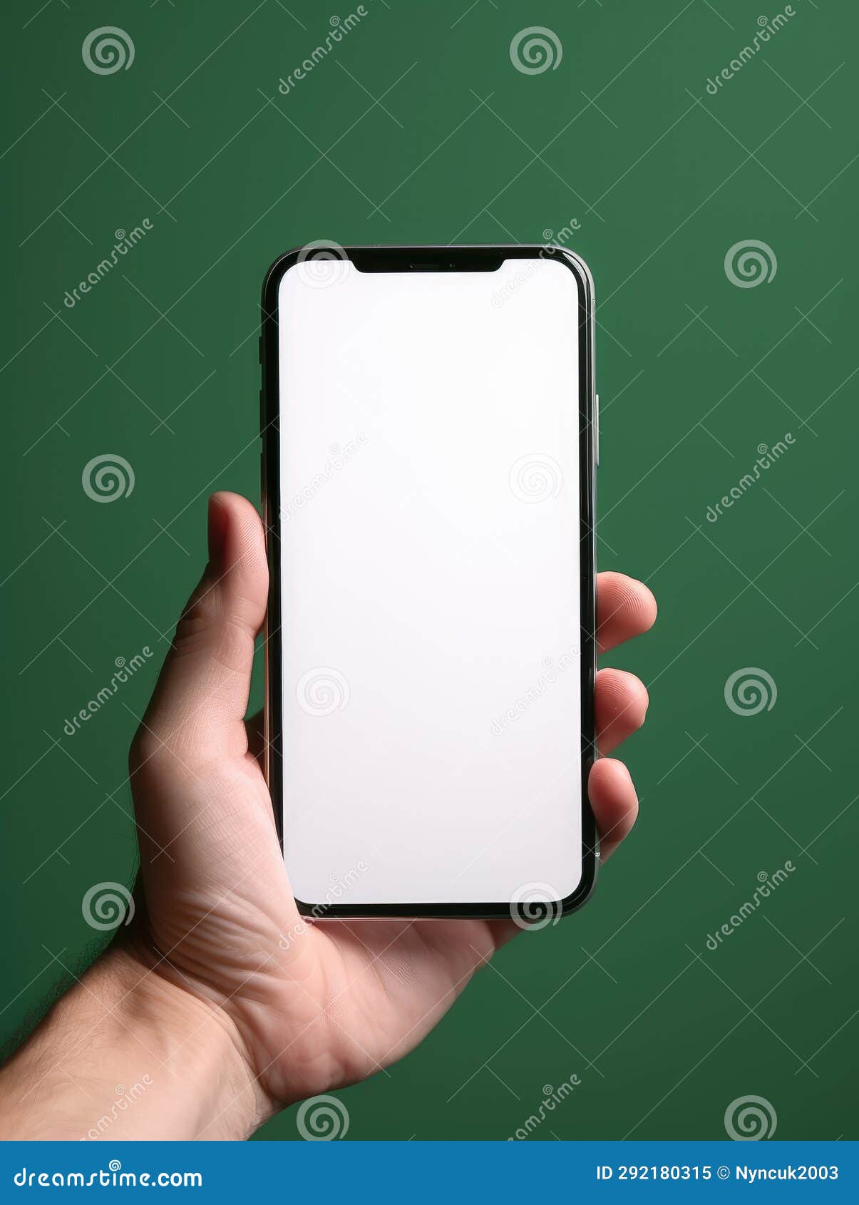 Hand Holding Smartphone Mockup Template Mobile Phone Vertical Device ...