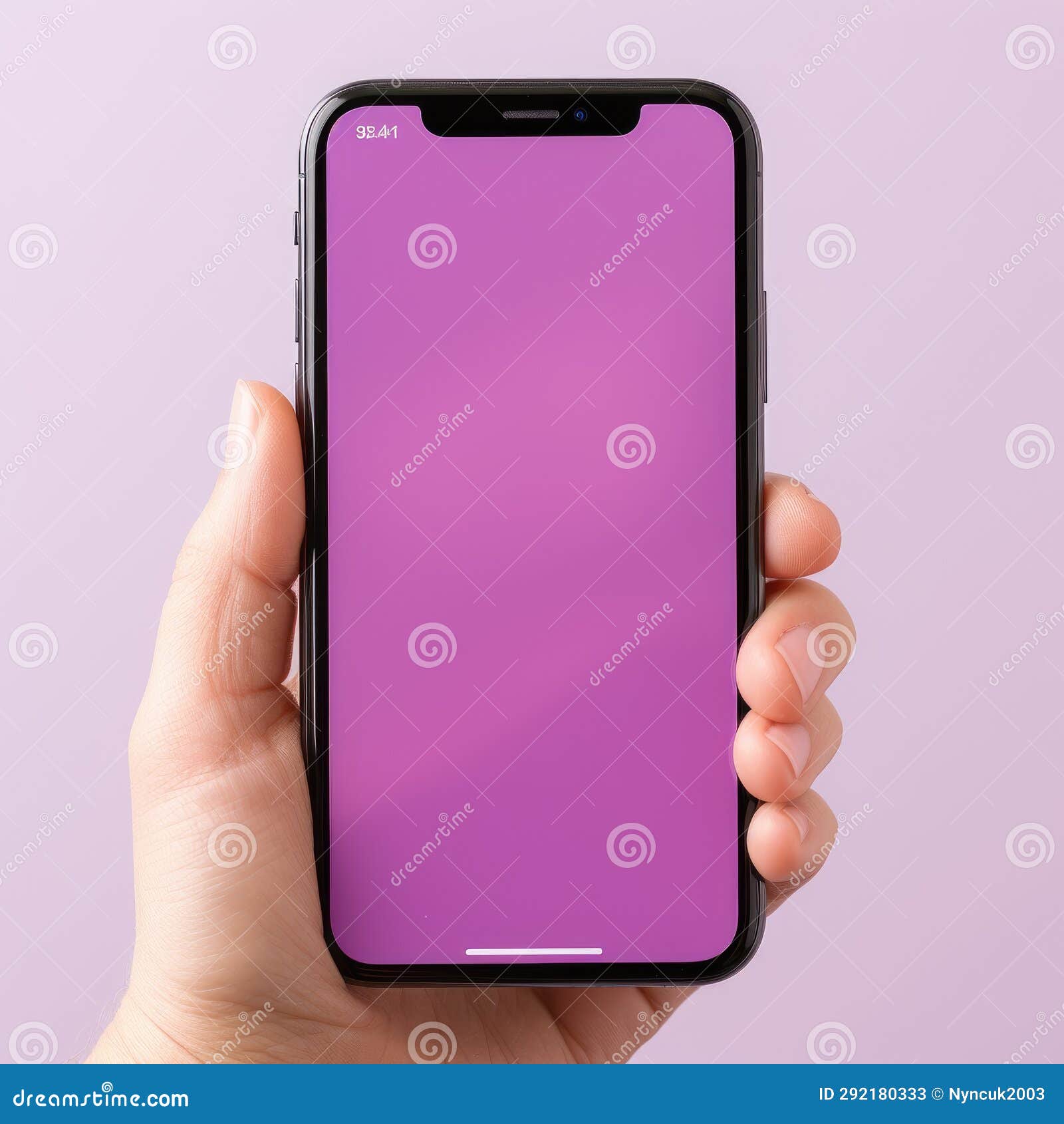 Hand Holding Smartphone Mockup Template Mobile Phone Vertical Device ...