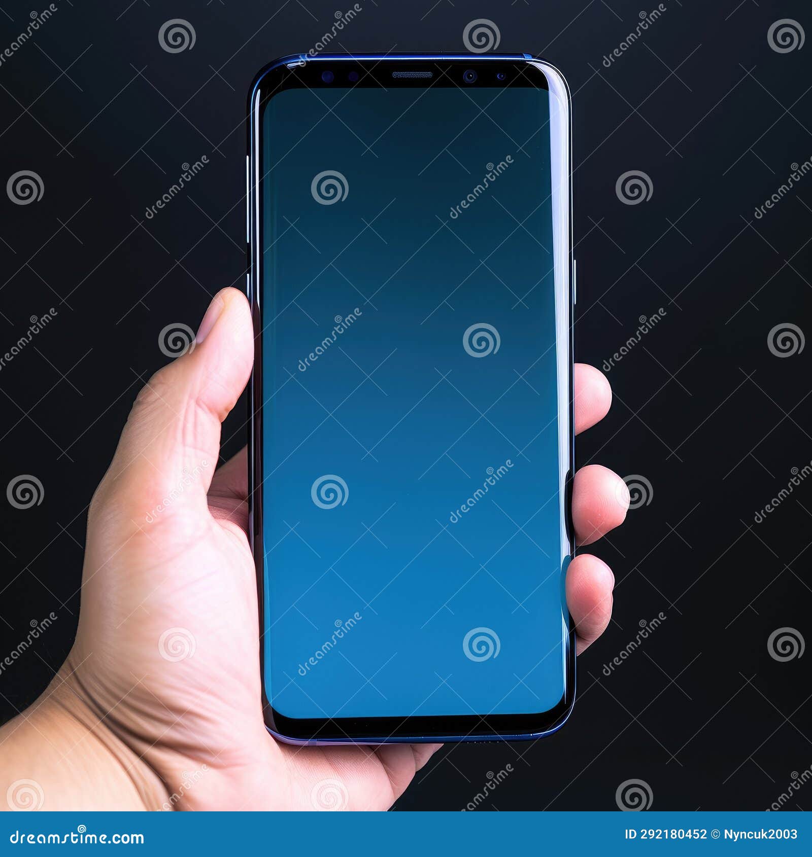 Hand Holding Smartphone Mockup Template Mobile Phone Vertical Device ...