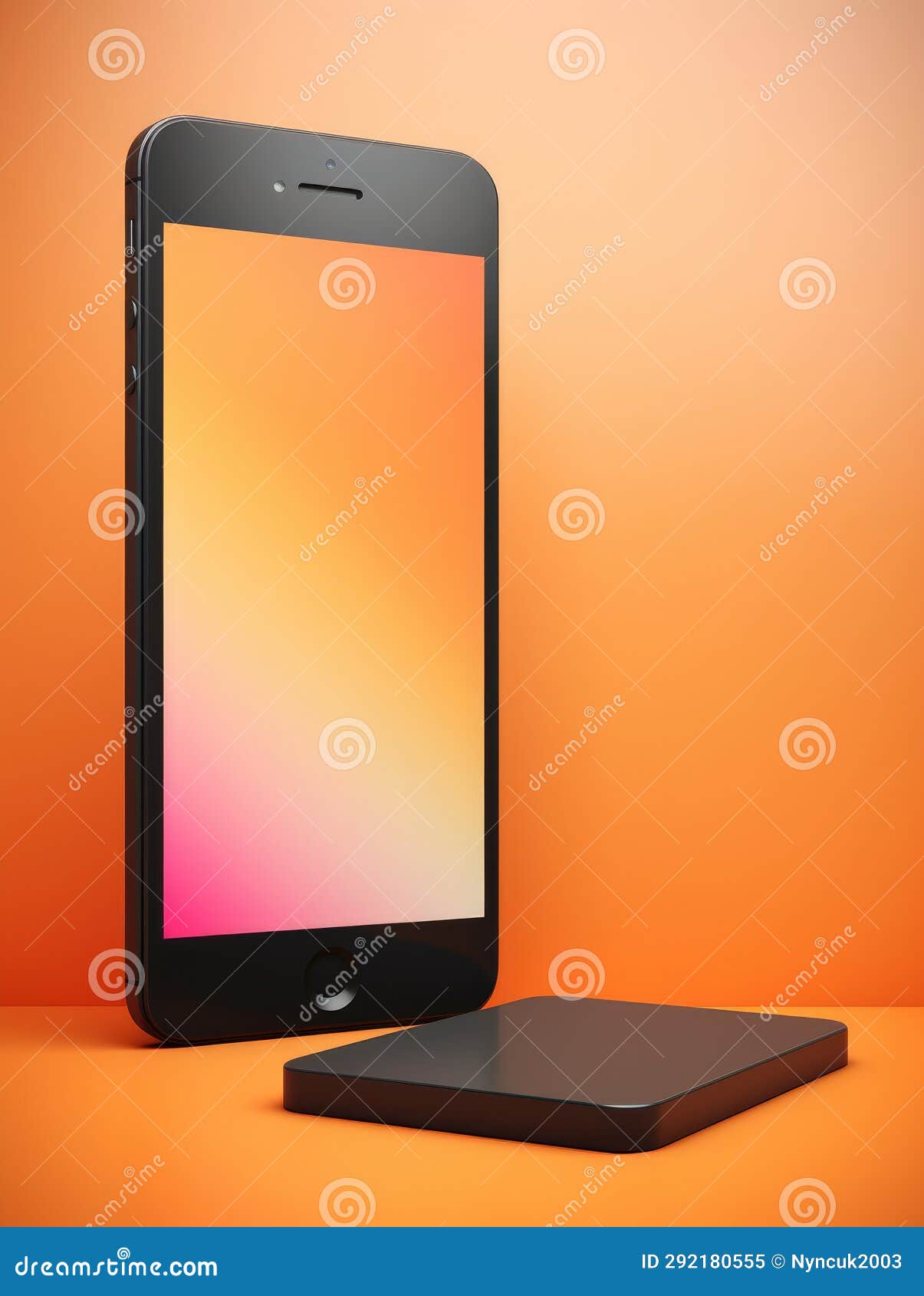 Hand Holding Smartphone Mockup Template Mobile Phone Vertical Device ...