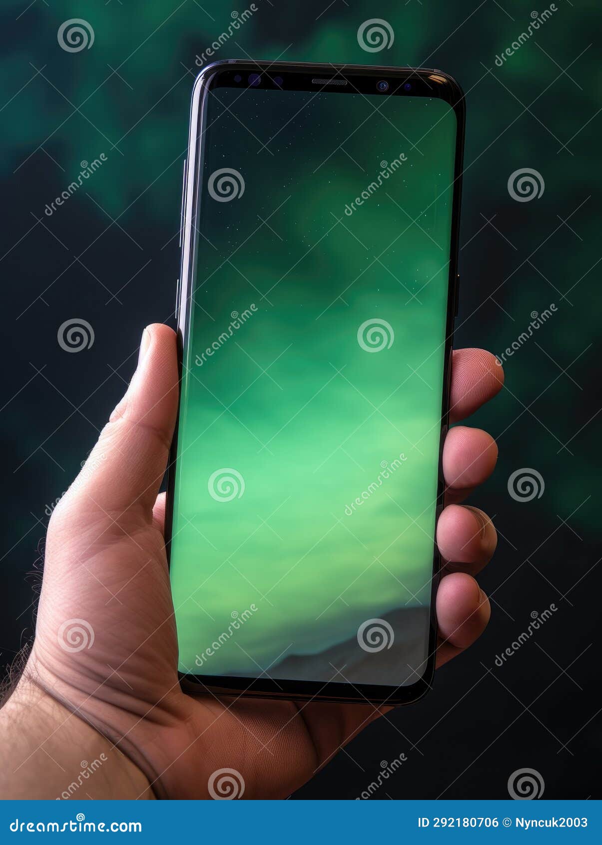 Hand Holding Smartphone Mockup Template Mobile Phone Vertical Device ...