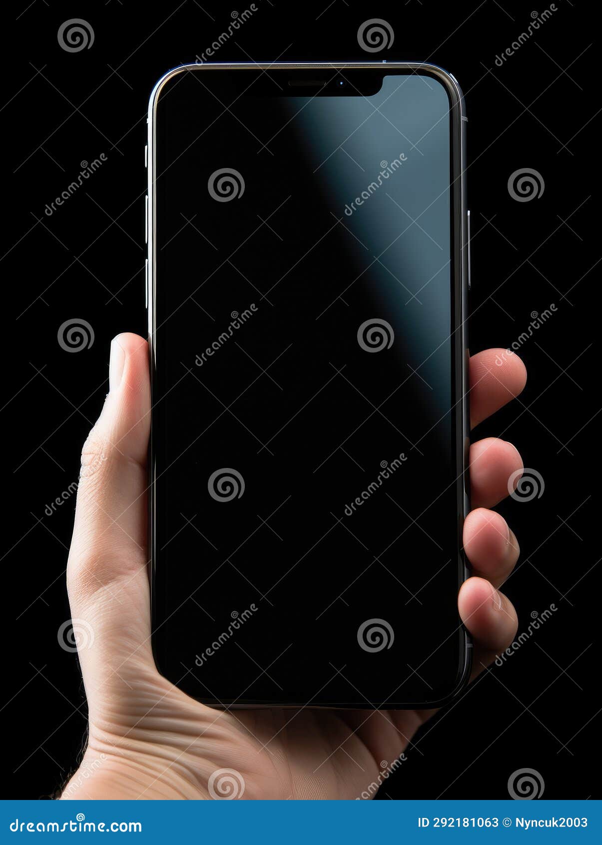 Hand Holding Smartphone Mockup Template Mobile Phone Vertical Device ...