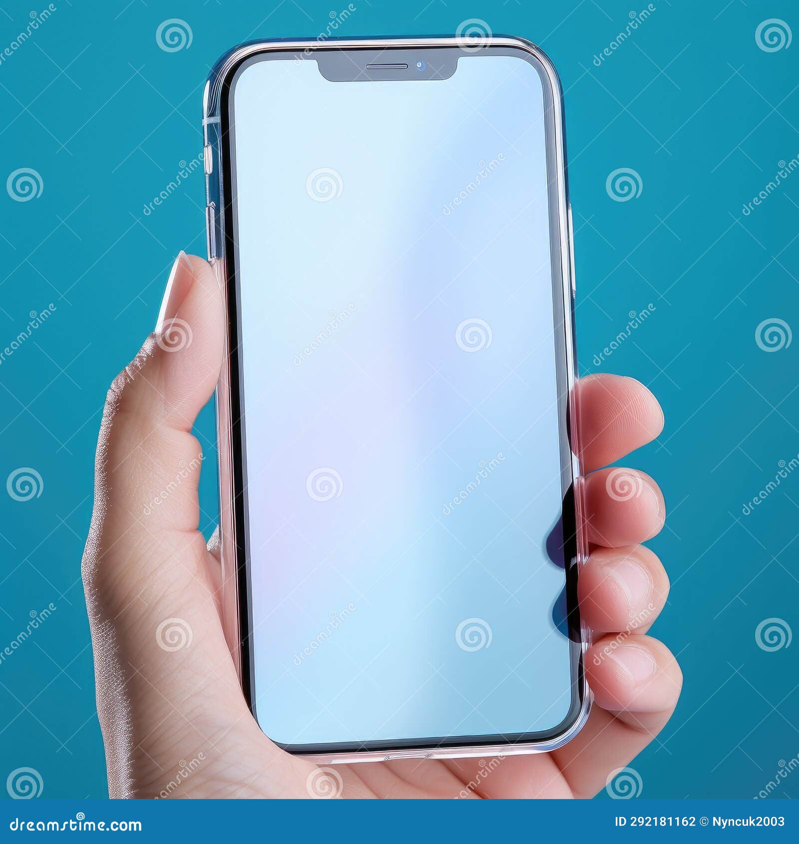 Hand Holding Smartphone Mockup Template Mobile Phone Vertical Device ...