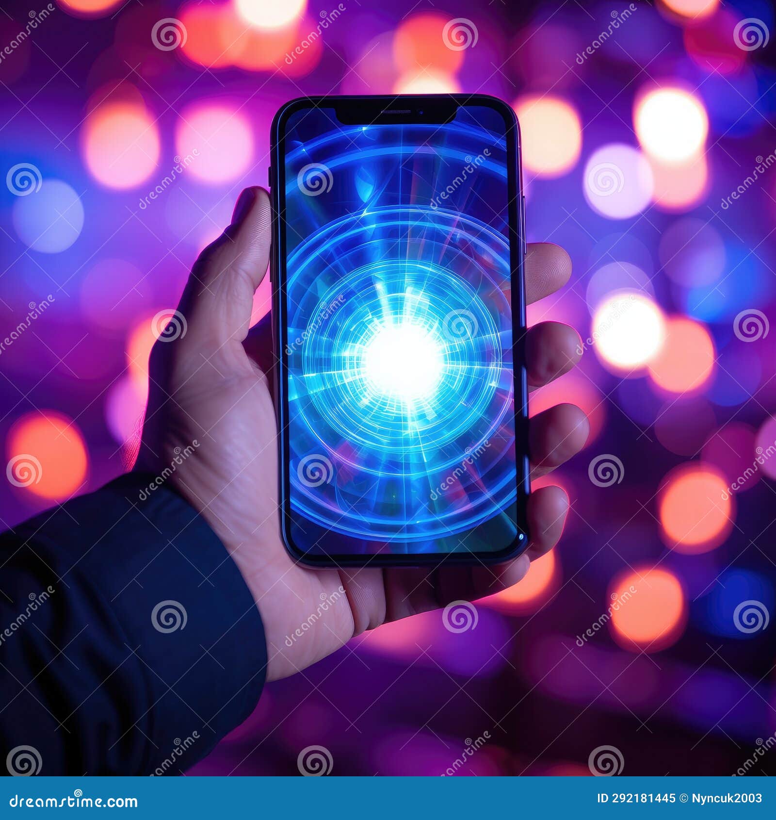 Hand Holding Smartphone Mockup Template Mobile Phone Vertical Device ...