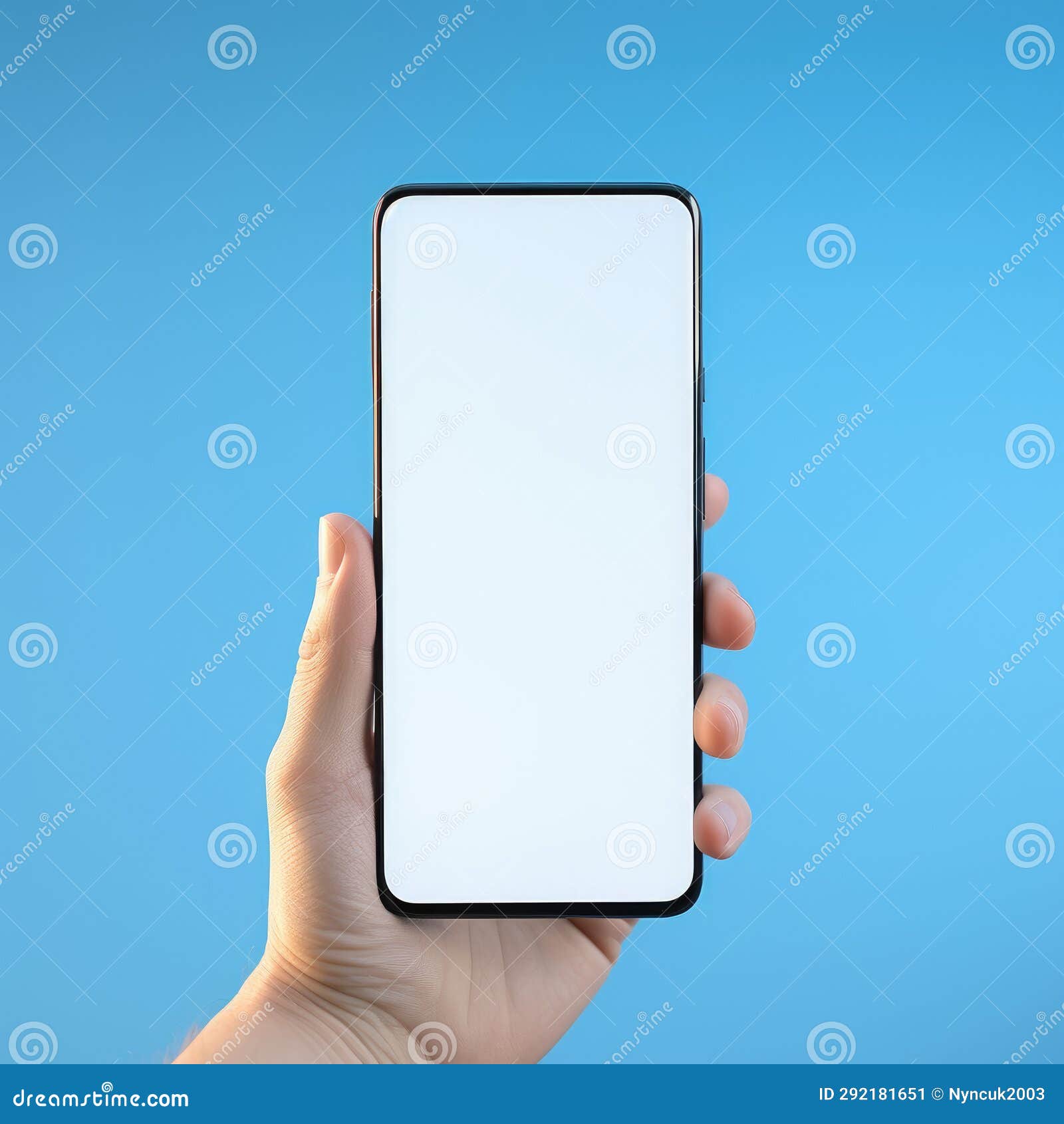 Hand Holding Smartphone Mockup Template Mobile Phone Vertical Device ...