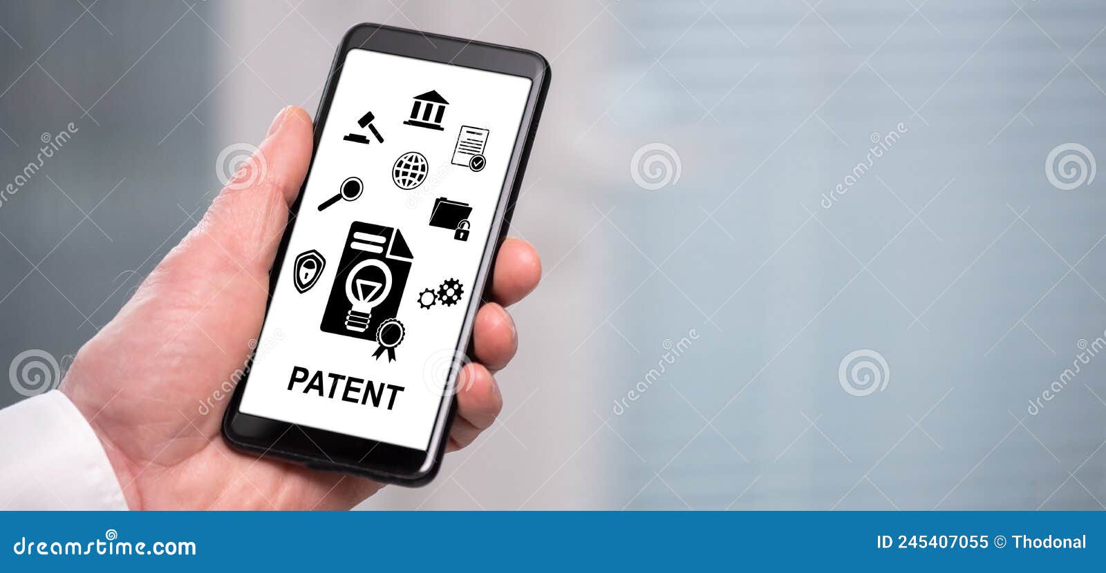 Patent Concept on a Smartphone Stock Image - Image of concept, product ...