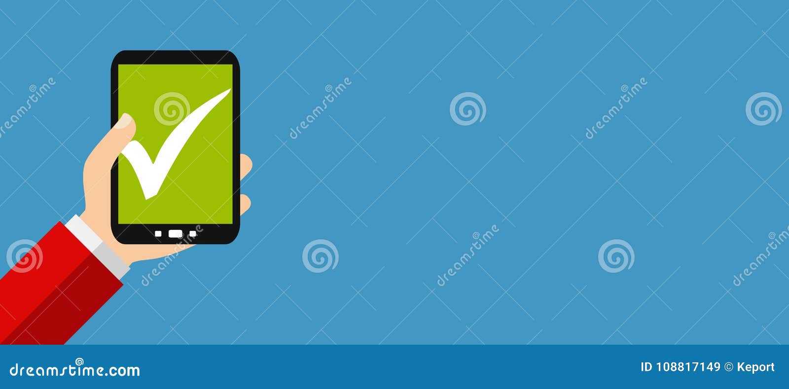 Smartphone: Solution - Flat Design Banner Stock Illustration ...