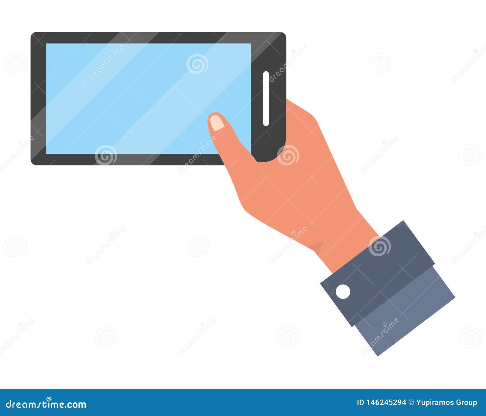 Hand Holding Smartphone Tech Stock Vector - Illustration of finger ...