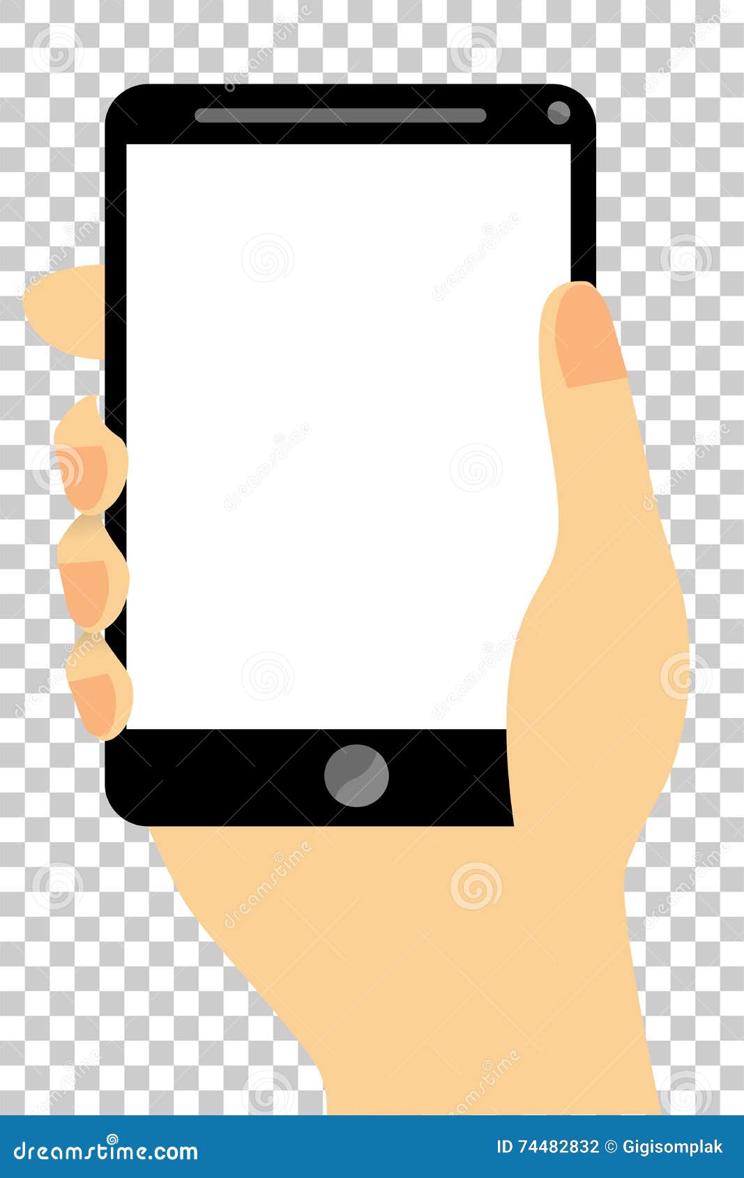 Holding Smartphone Transparent Stock Illustrations – 413 Holding ...