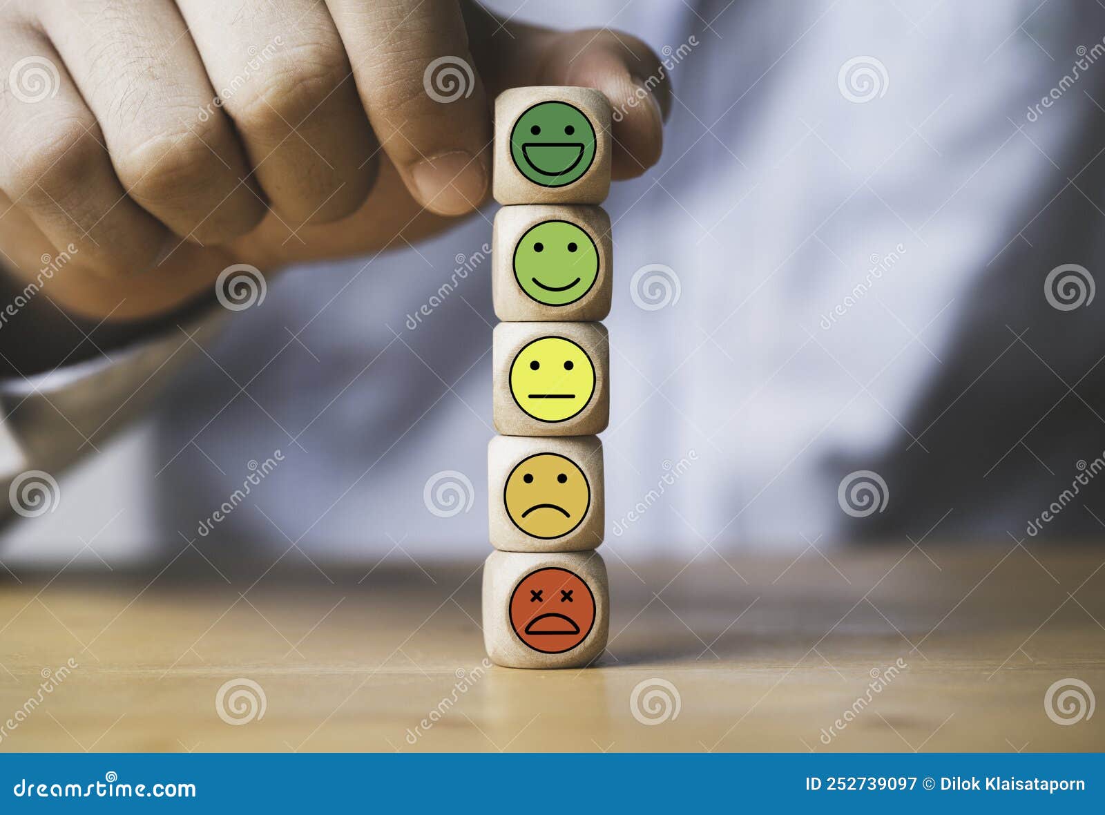 Kid Boy Select Between Positive And Negative Expressions Stock Photo ...