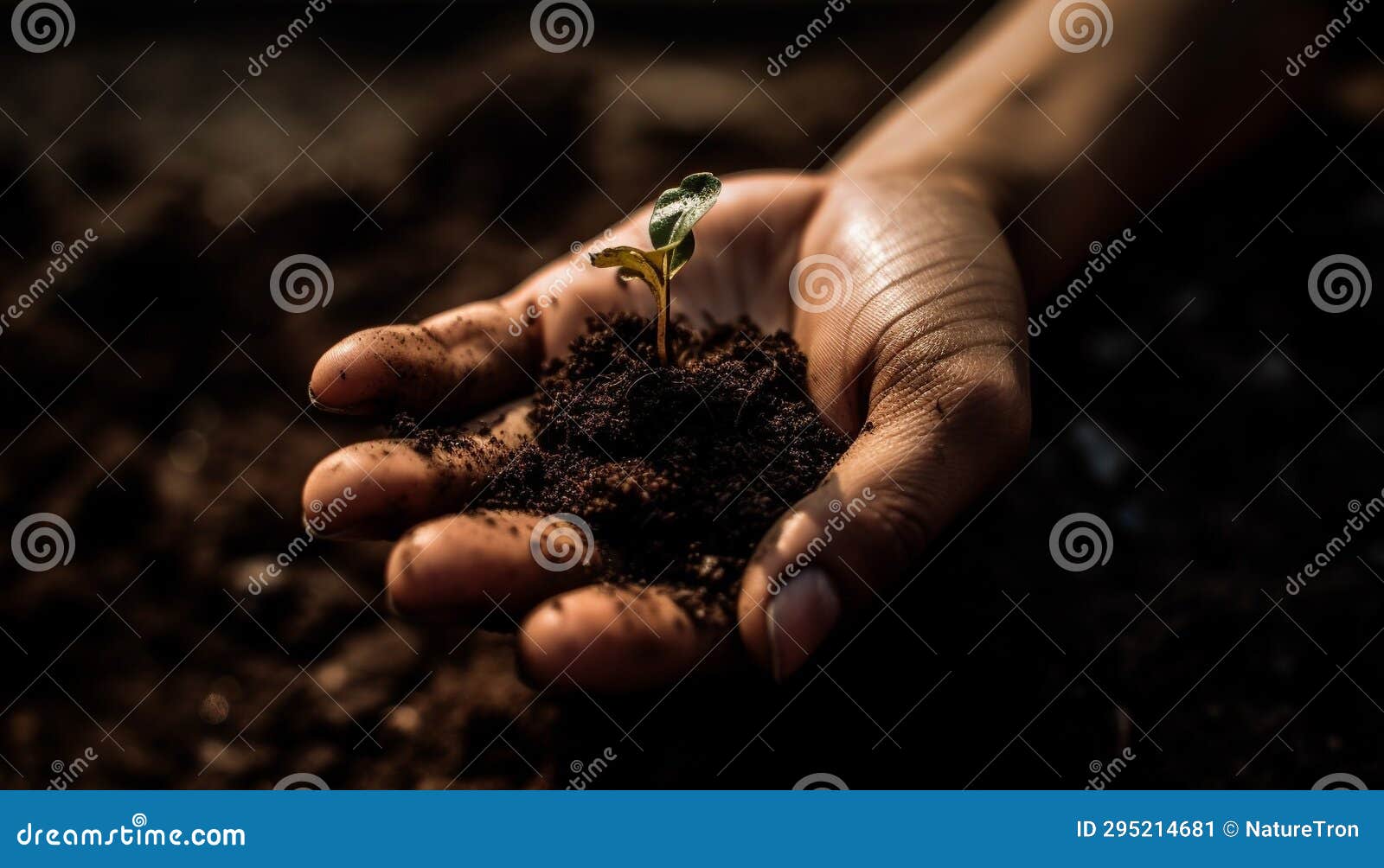 Hand Holding Soil Hands Holding Soil Stock Illustration - Illustration ...