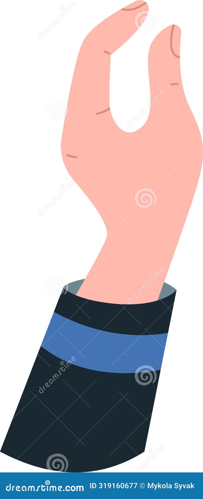 Hand Holding Something stock vector. Illustration of adult - 319160677