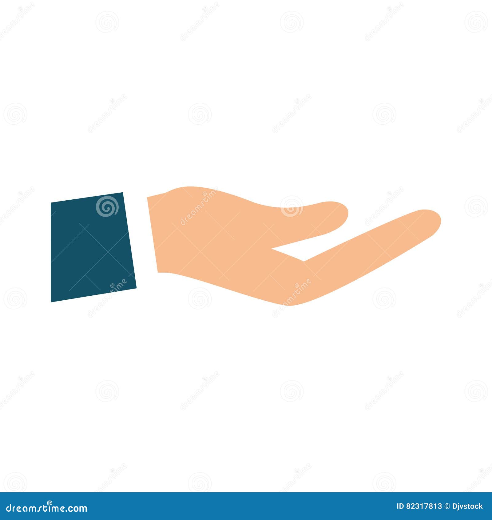 Hand holding something stock illustration. Illustration of abstract ...