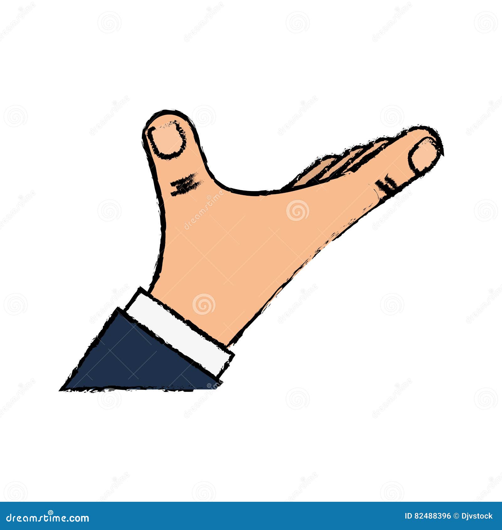 Hand holding something stock illustration. Illustration of harmony ...